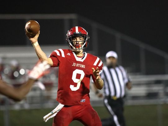 QB/DB Kevin Adkins from Jo Byrns High School is this week’s Stewart ...